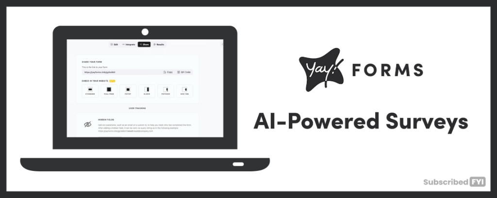 Going Beyond the Typical Survey: Introducing AI-Powered Yay! Forms - Subscribed.FYI