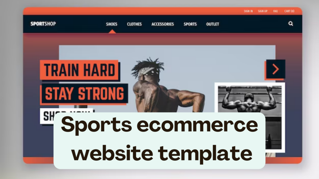 Sports ecommerce website template - Subscribed.FYI