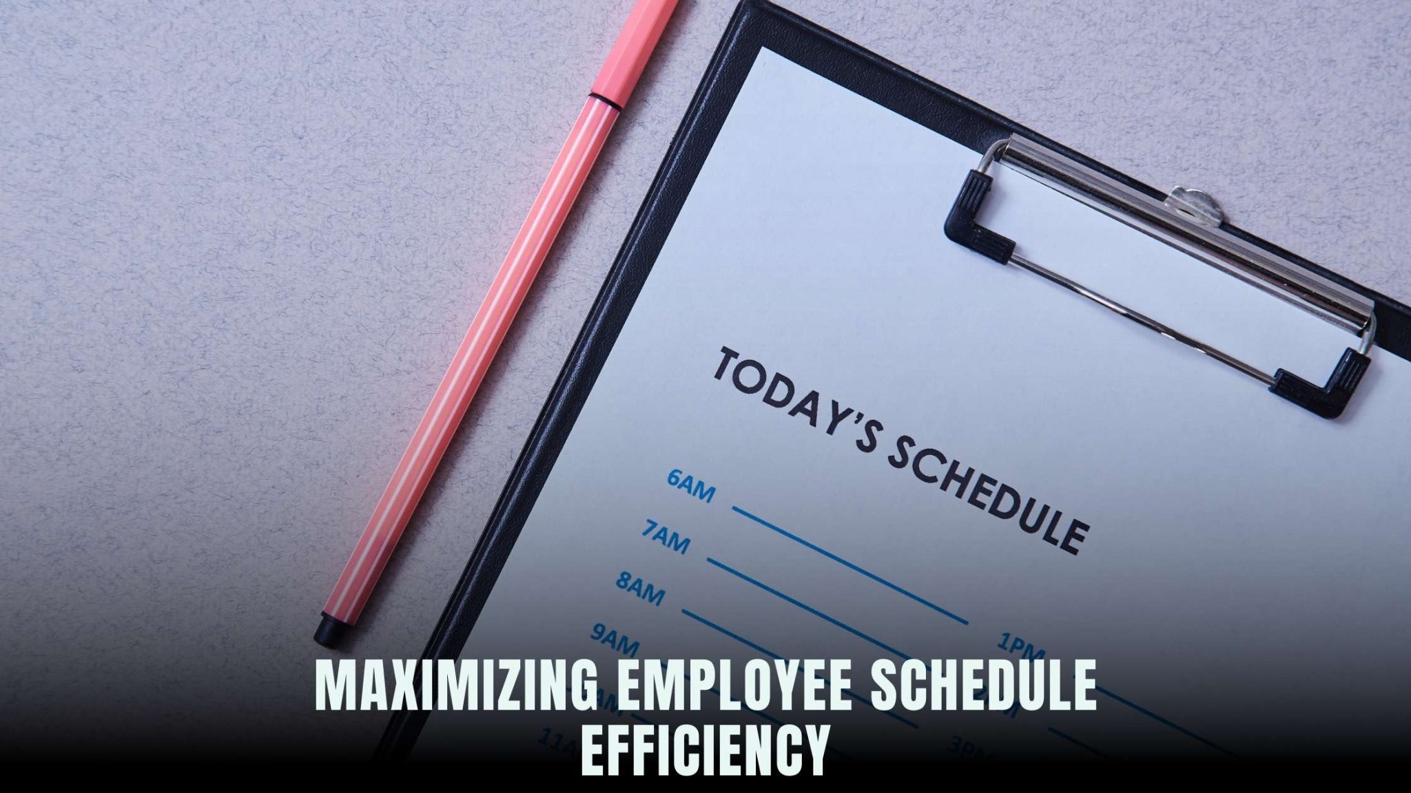 Scheduling Optimization Strategies For Efficient Employee Scheduling